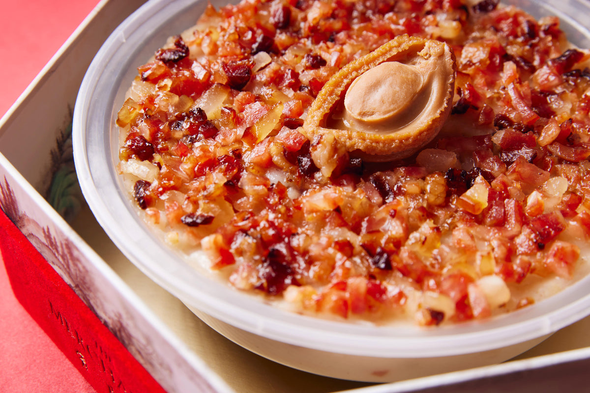 ABALONE PRESERVED SAUSAGE TURNIP CAKE 鮑魚臘味蘿蔔糕 – Alfred's